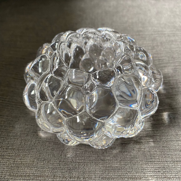 Orrefors Kostaboda | Accents | Vtg Orrefors Crystal Raspberry Candle ...